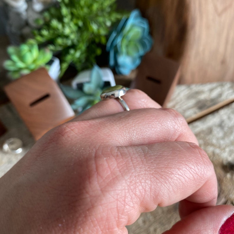 Sterling Silver Unakite Epidote Statement Ring - Etsy