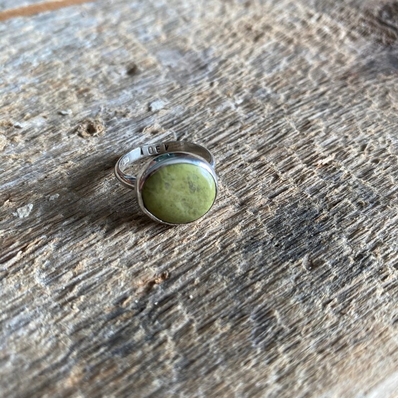 Sterling Silver Unakite Epidote Statement Ring - Etsy
