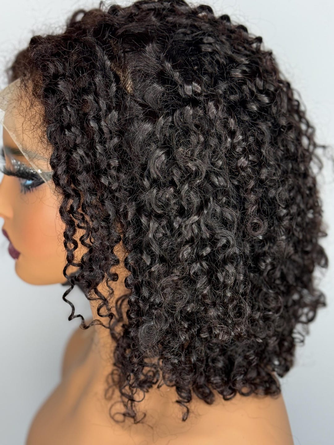 Womens Real Human Hair Wigs Pixie Curly - Etsy