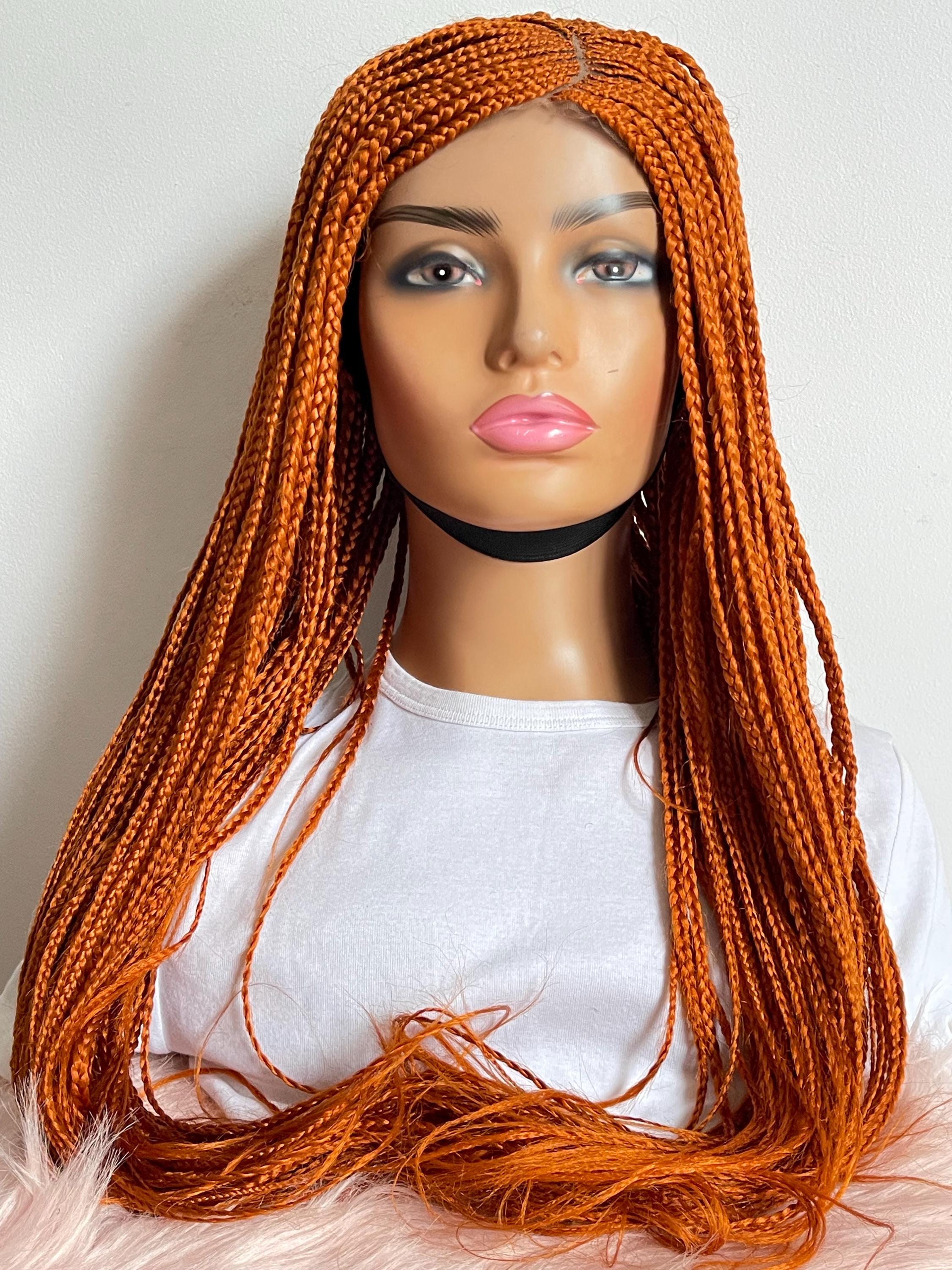 Ginger Braided Wig Cornrows With Elastic Band 27 Lace Frontal - Etsy