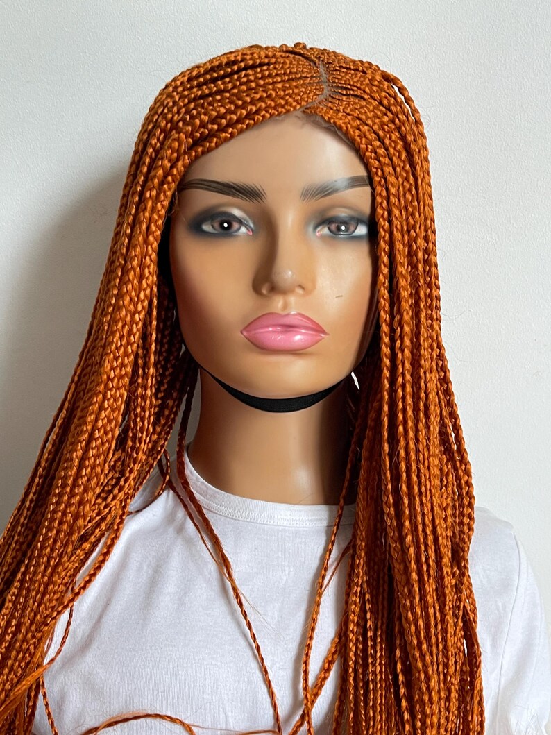 Ginger Braided Wig Cornrows With Elastic Band 27 Lace Frontal - Etsy