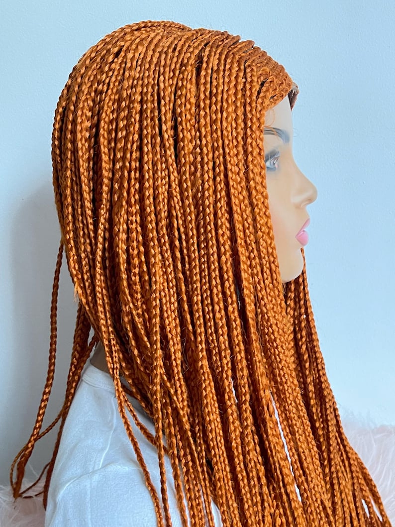 Ginger Braided Wig Cornrows With Elastic Band 27 Lace Frontal - Etsy