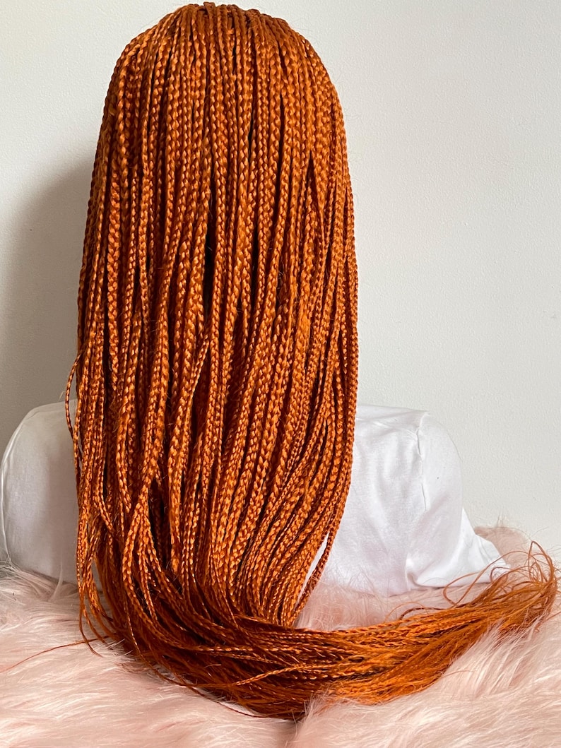 Ginger Braided Wig Cornrows With Elastic Band 27 Lace Frontal - Etsy