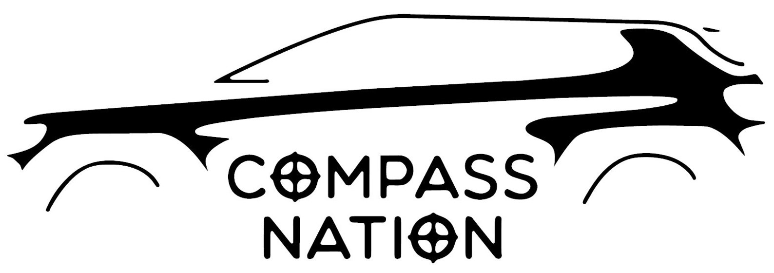 Jeep Compass Nation-outline Vinyl Decal | Etsy