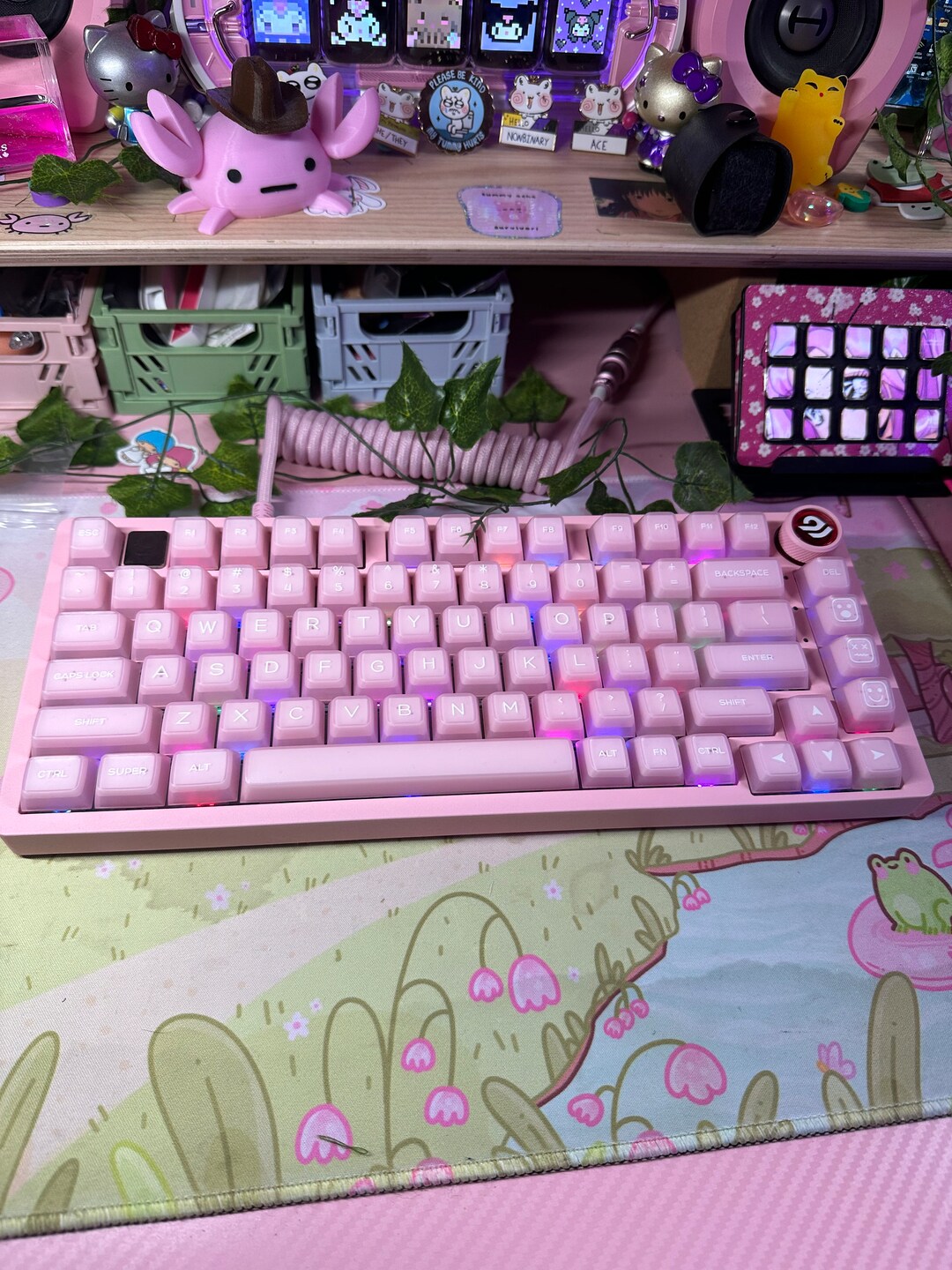 EPOMAKER X LEOBOG Hi75 Pink Silent Keyboard (customizable) - Etsy