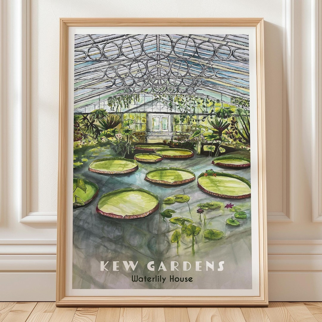 Kew Gardens Art Print | Kew Travel Print | Botanical Drawing | Local ...
