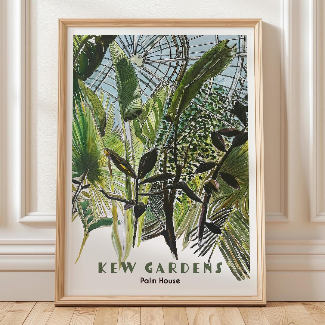 Kew Gardens Art Print | Kew Travel Print | Botanical Drawing | Local ...