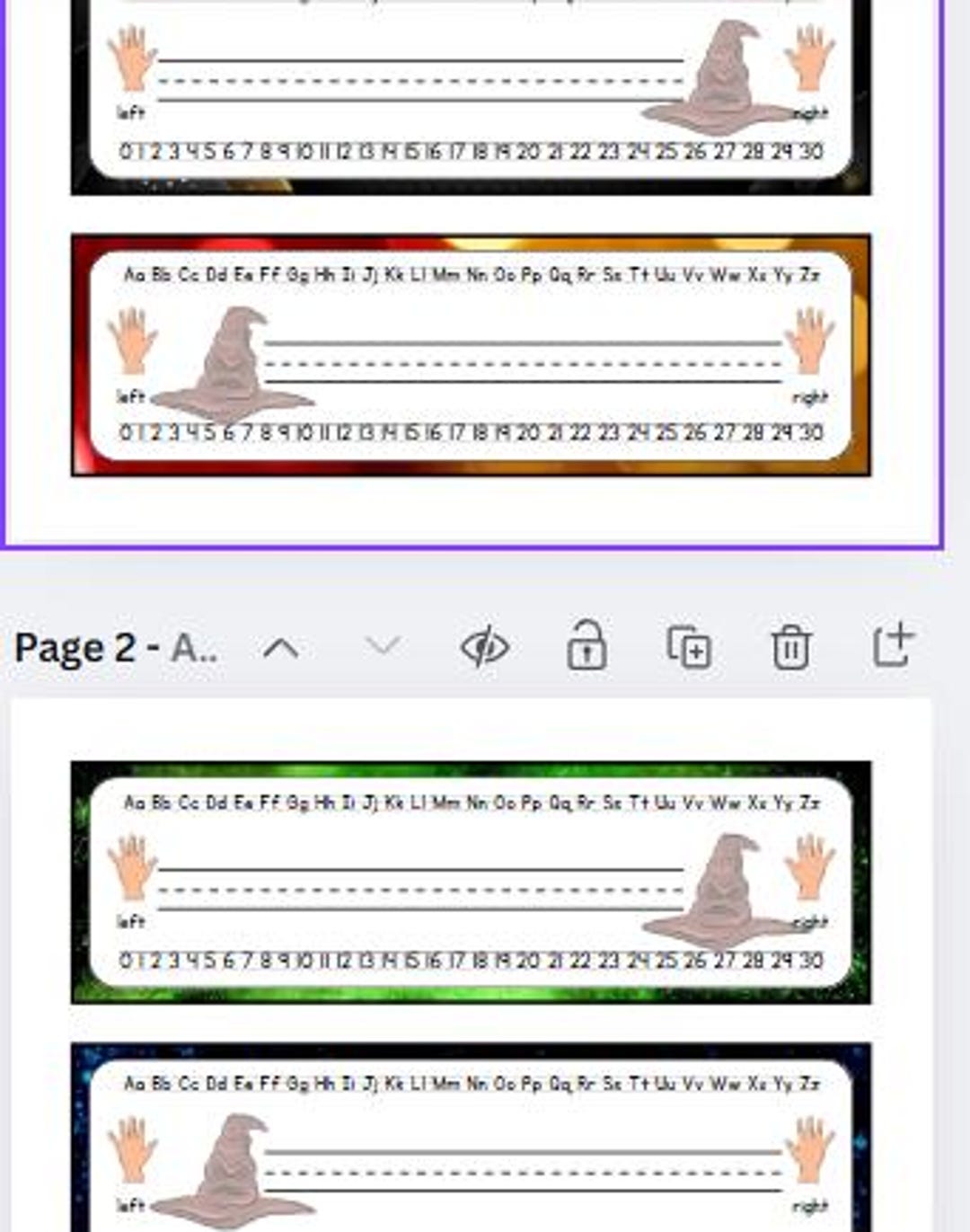 Harry Potter Name Plates - Etsy