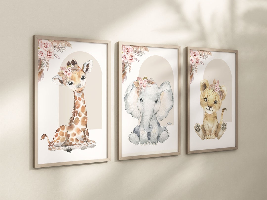 CHOOSE YOUR OWN Boho Safari Jungle Animal Elephant Giraffe - Etsy UK