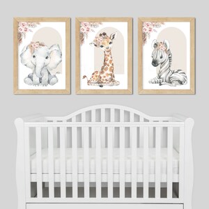 CHOOSE YOUR OWN! Boho Safari Jungle Animal Elephant Giraffe Zebra Lion ...