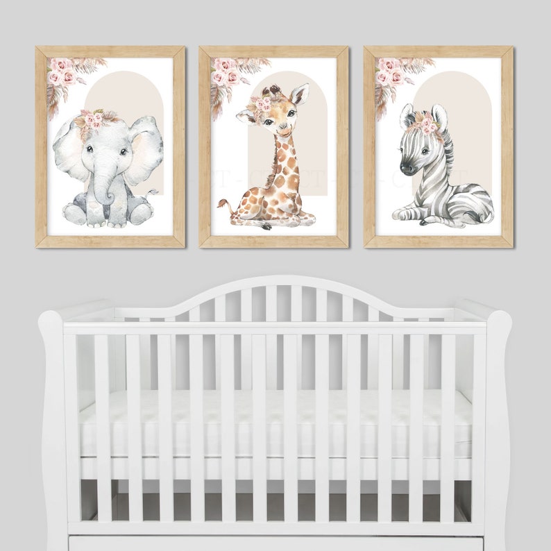 CHOOSE YOUR OWN Boho Safari Jungle Animal Elephant Giraffe - Etsy