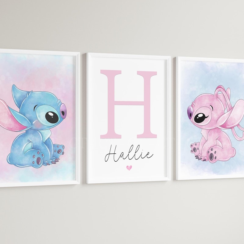Stitch Inspired Posters - Etsy UK