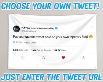 Custom Tweet Poster - Etsy