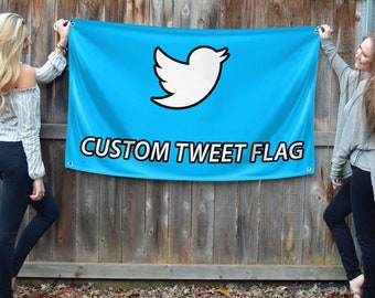 Custom Tweet Flag - Etsy