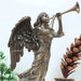Angel Musician Trumpet Statue, 26 CM Angel Statue, Musician Angel ...