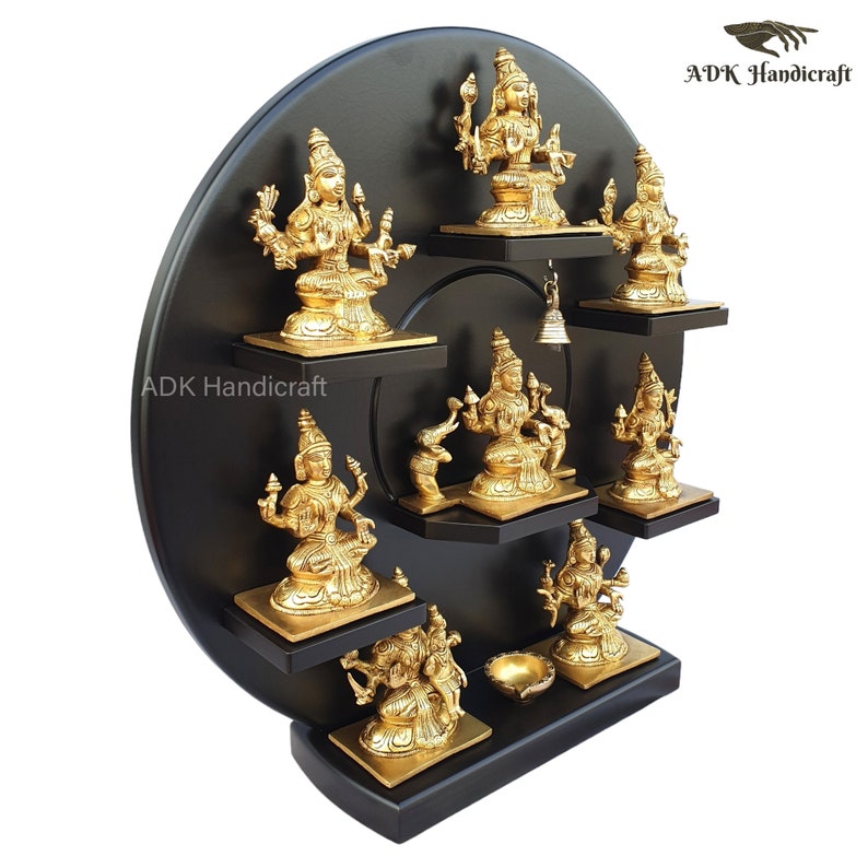 Brass Big Ashtalakshmi Statue Set, 22" Inch Goddess Ashtalakshmi Idol ...