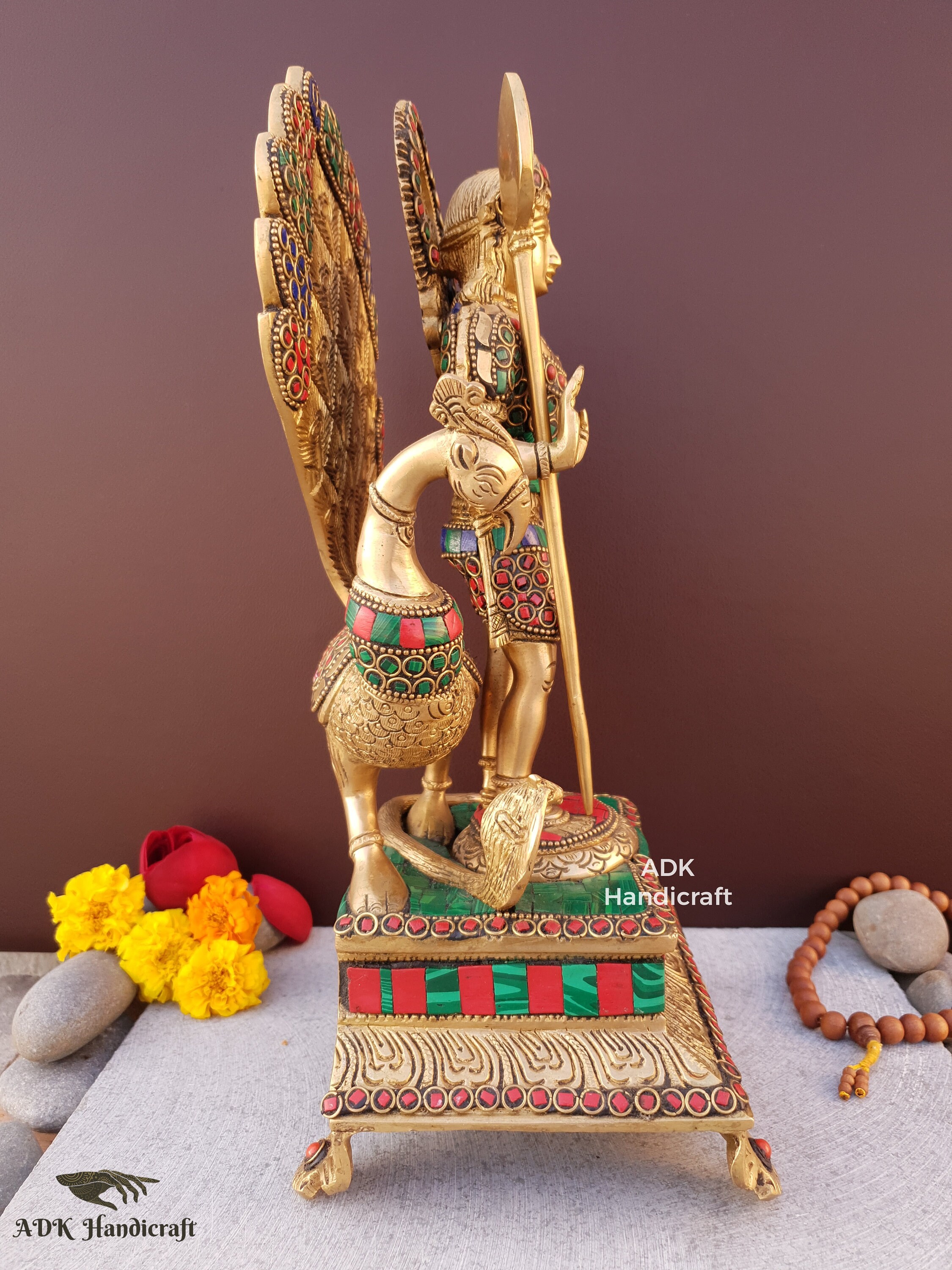 Brass Murugan Statue- 12" Inch | Lord Kartikeya | Brass Kartikeya ...