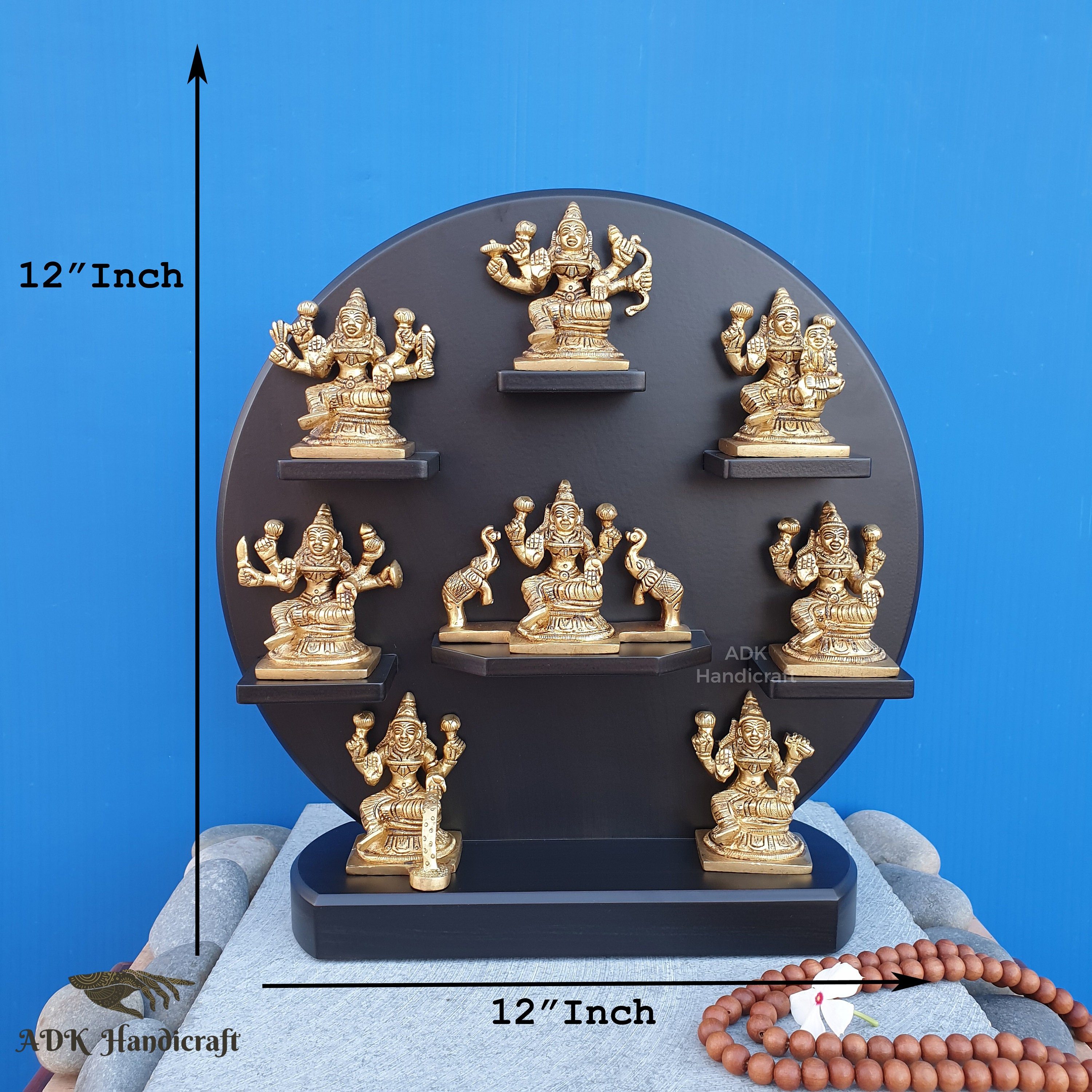 Brass Vishnu Dashavatara Set, 15 Inch Lord Vishnu Dashavatar Statue ...