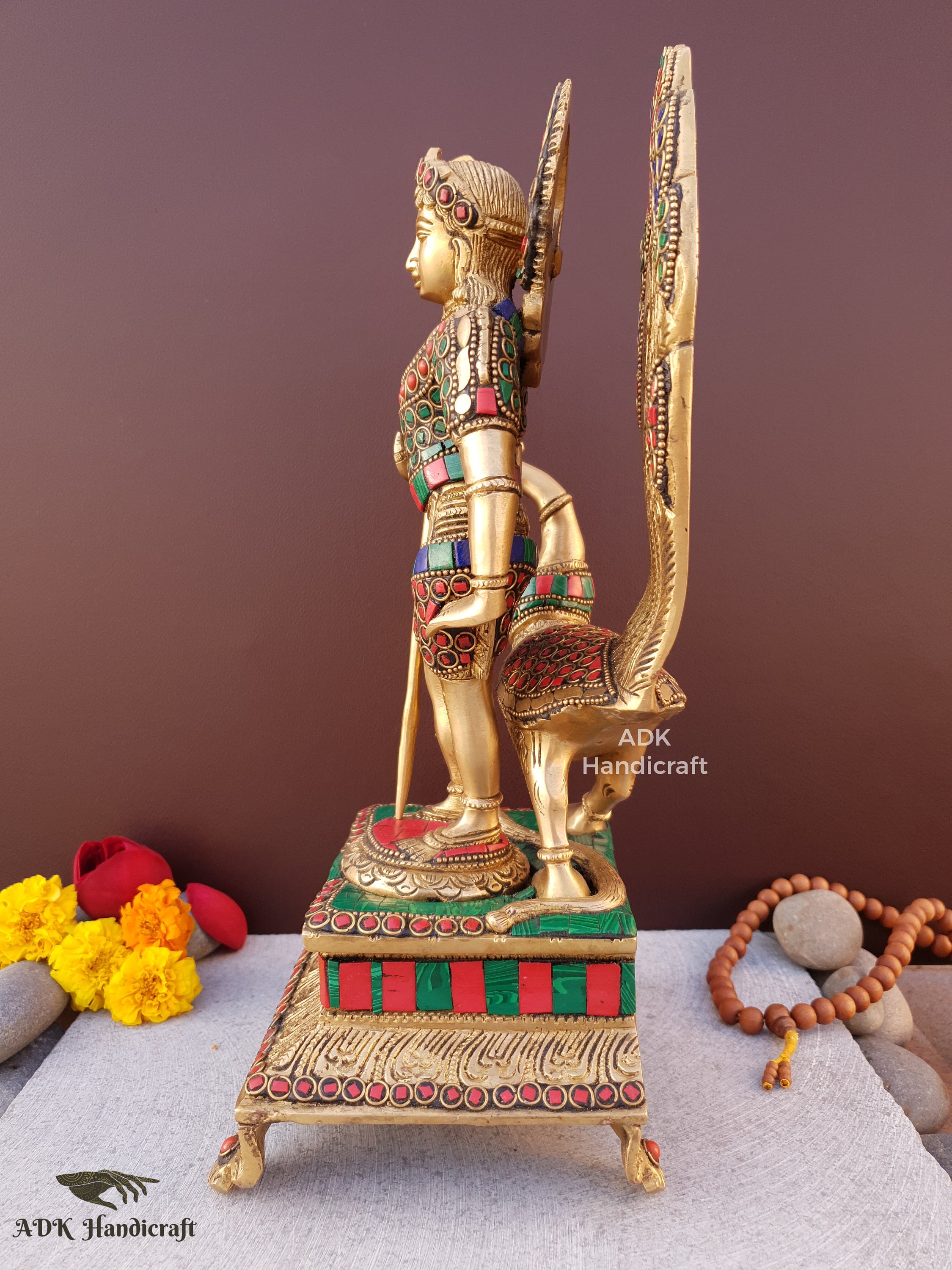 Brass Murugan Statue- 12" Inch | Lord Kartikeya | Brass Kartikeya ...