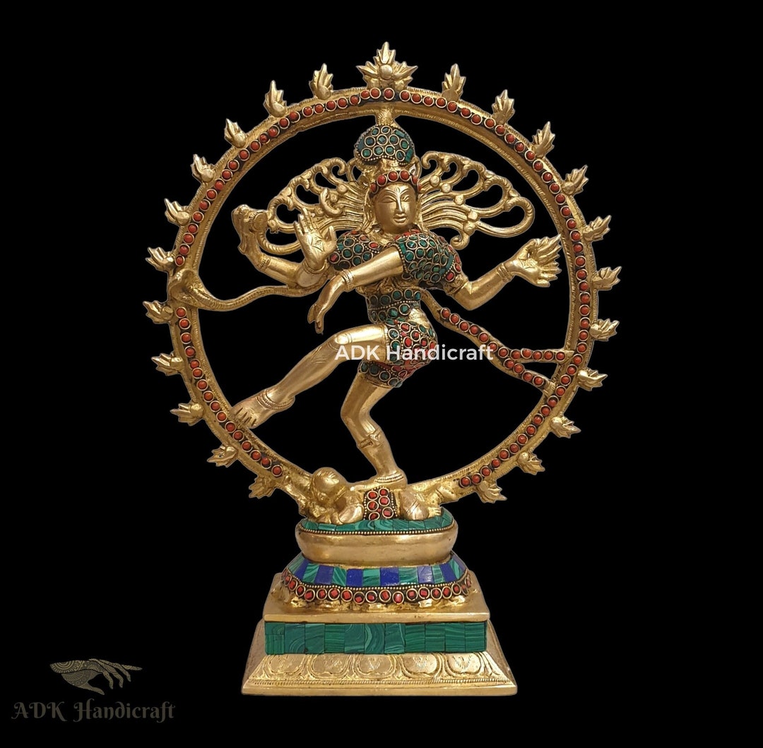 Brass Natraj Statue, 13.5" Inch Big Large Dancing Shiva Nataraja Murty ...