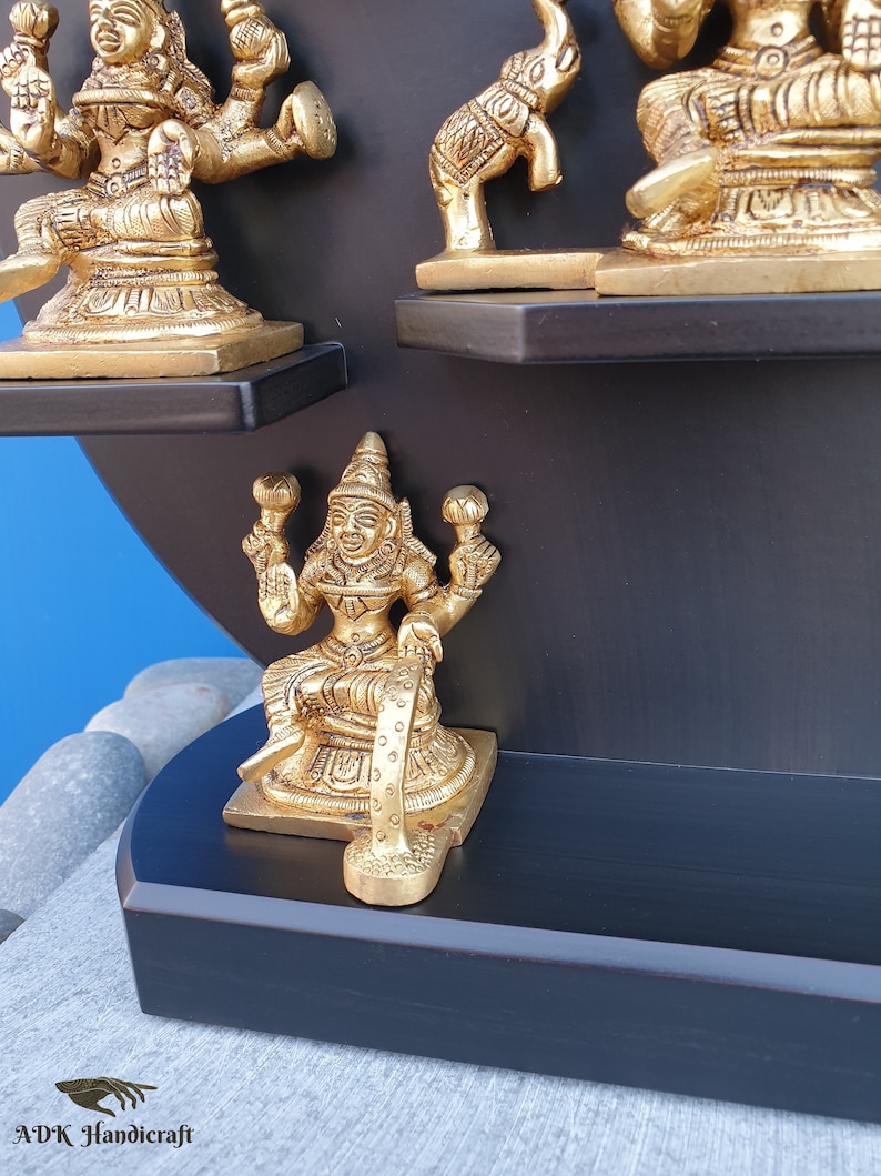 Brass Ashta Lakshmi Set, 12" Inch Goddess Ashtalakshmi Statue, 8 ...