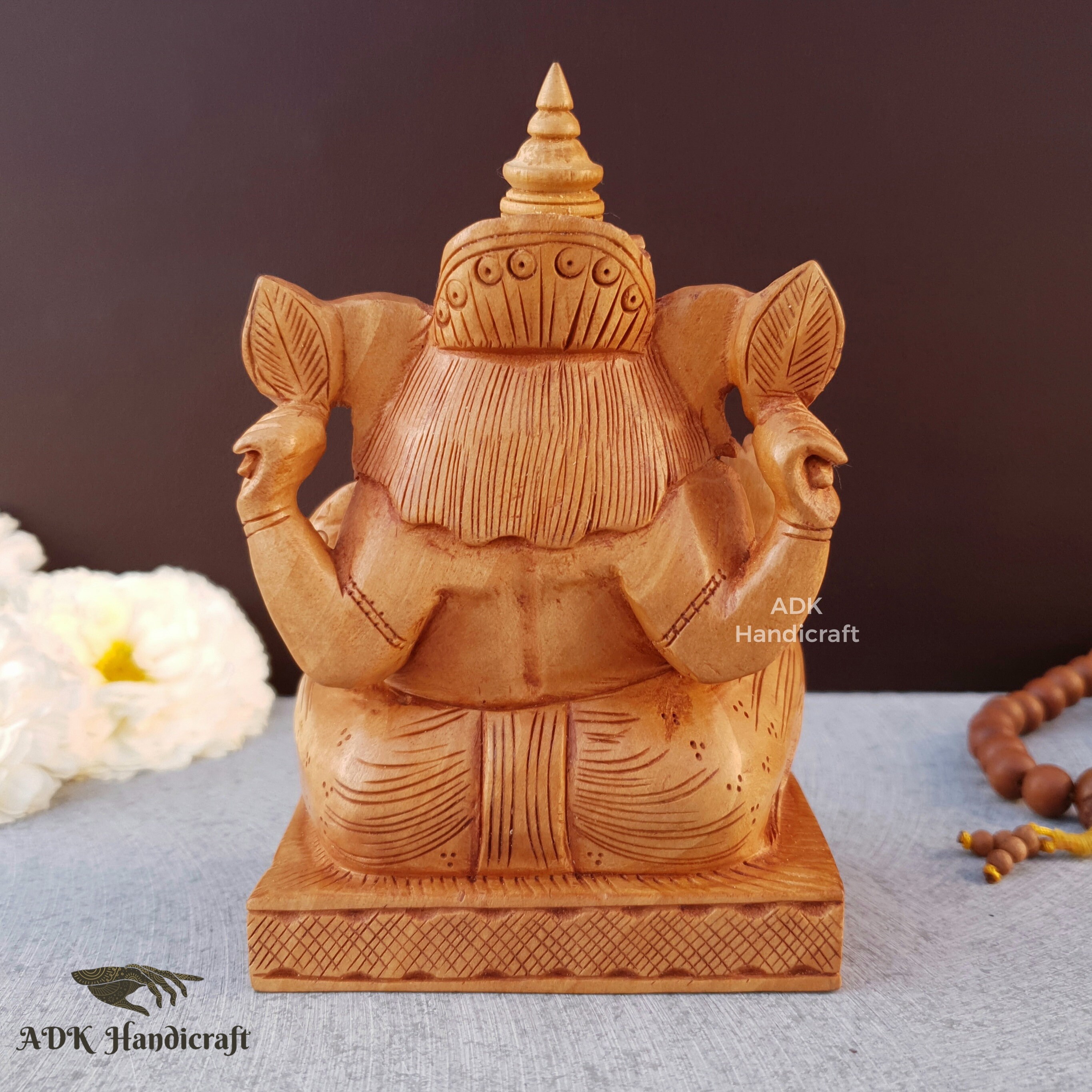 Ganesha Statue 5 Inch Lord Ganesha Statue Wooden - Etsy