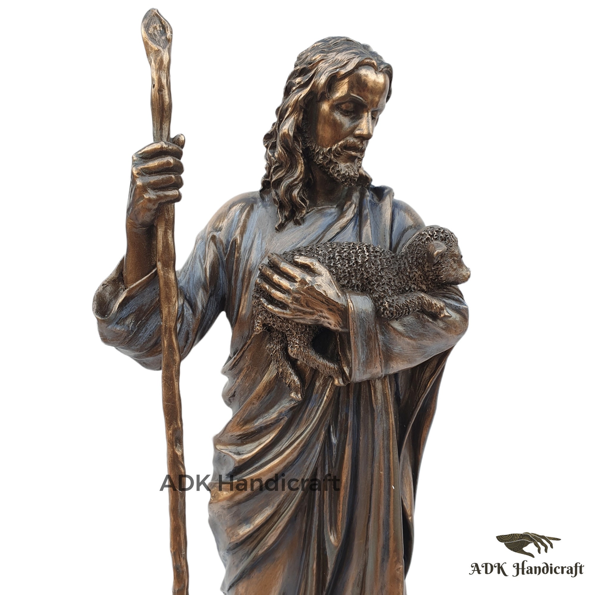 Jesus Mother Mary Statue, 12" Inch Big Lord Jesus Christ Idol, Virgin ...