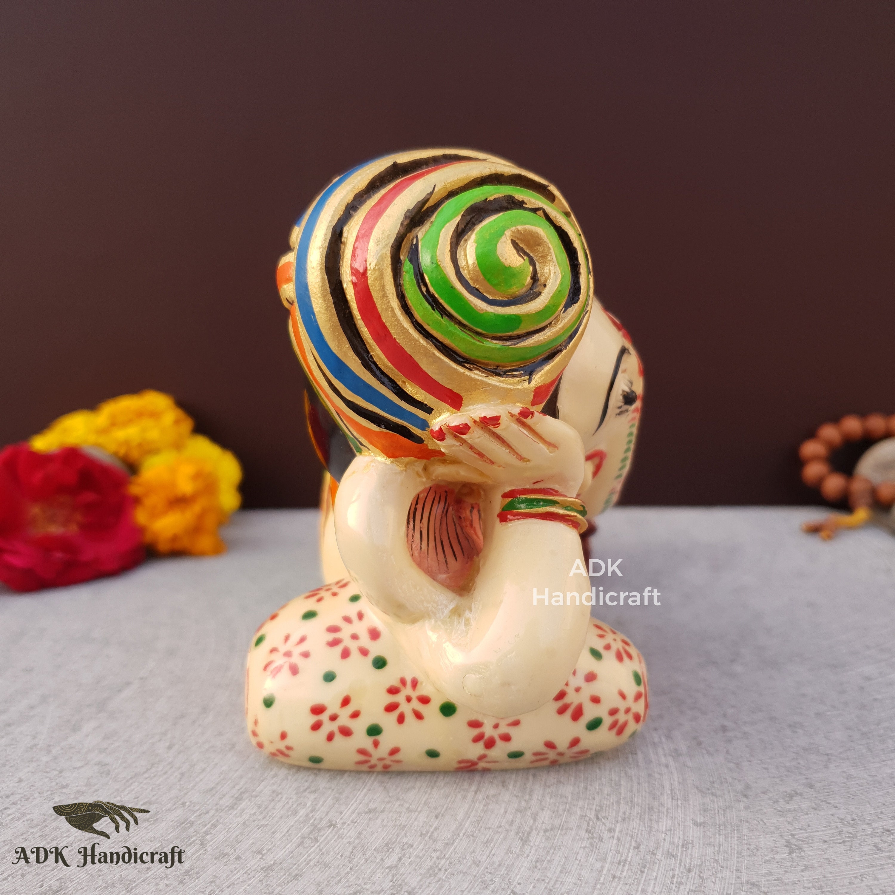 Reclining Ganesha Idol 7.5 Inch Lord Ganesh Idol - Etsy