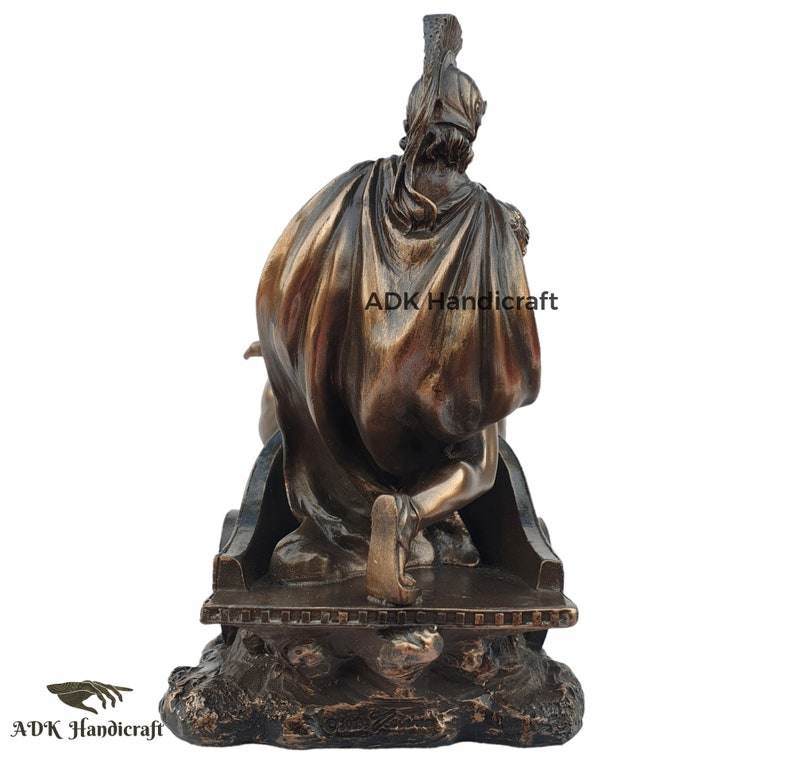 Roman Chariot With Horses Statue, 10" Inch Bonded Bronze Roman ...
