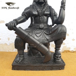 Karungali Karuppu Swamy Idol- 9" Inch | Ebony Wood Karuppanna Swamy ...