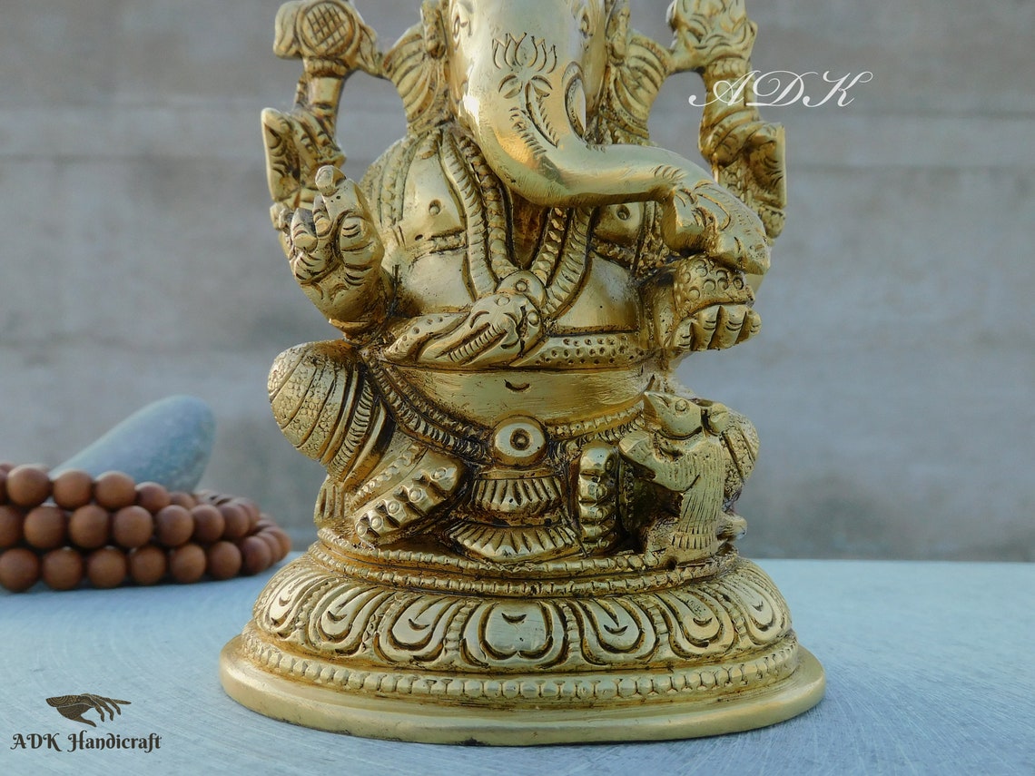 Lord Ganesha Statue Brass Ganesha Statue Ganpati Murti | Etsy