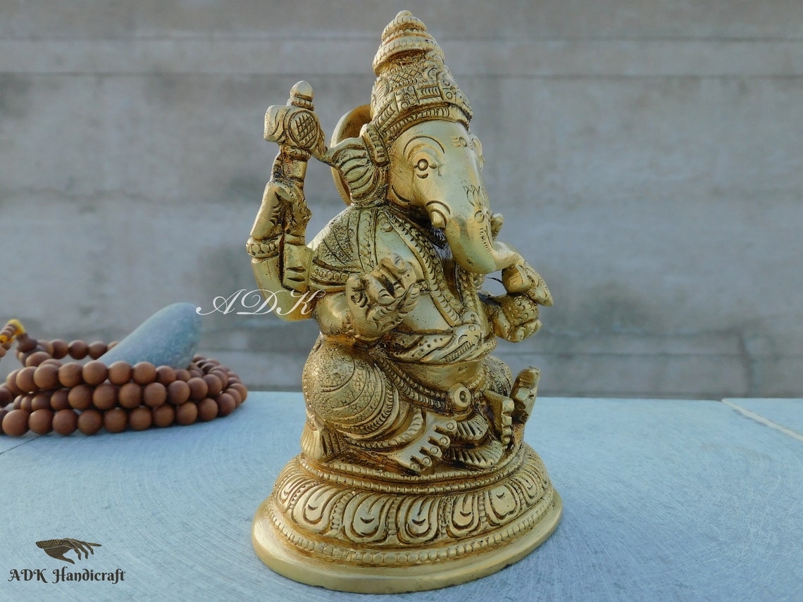 Lord Ganesha Statue Brass Ganesha Statue Ganpati Murti | Etsy