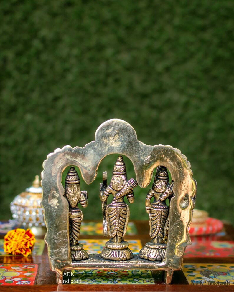 Brass Ramdarbar Statue 5.5 Inch Ram Darbar Statue Lord | Etsy