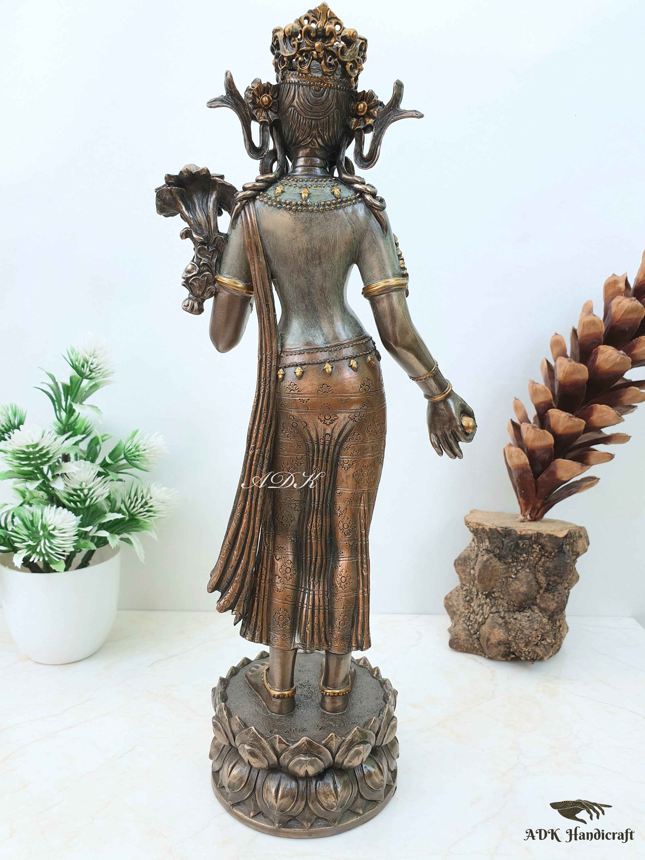 Tara Statue Standing Tara Statue 31 CM Tibetan Goddess - Etsy