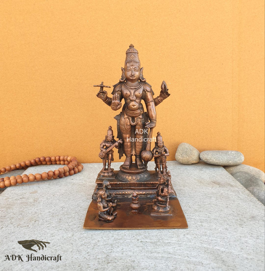 Copper Metal Sathya Narayana Swamy Combo Avatar of Lord Vishnu Idol 6.5 ...