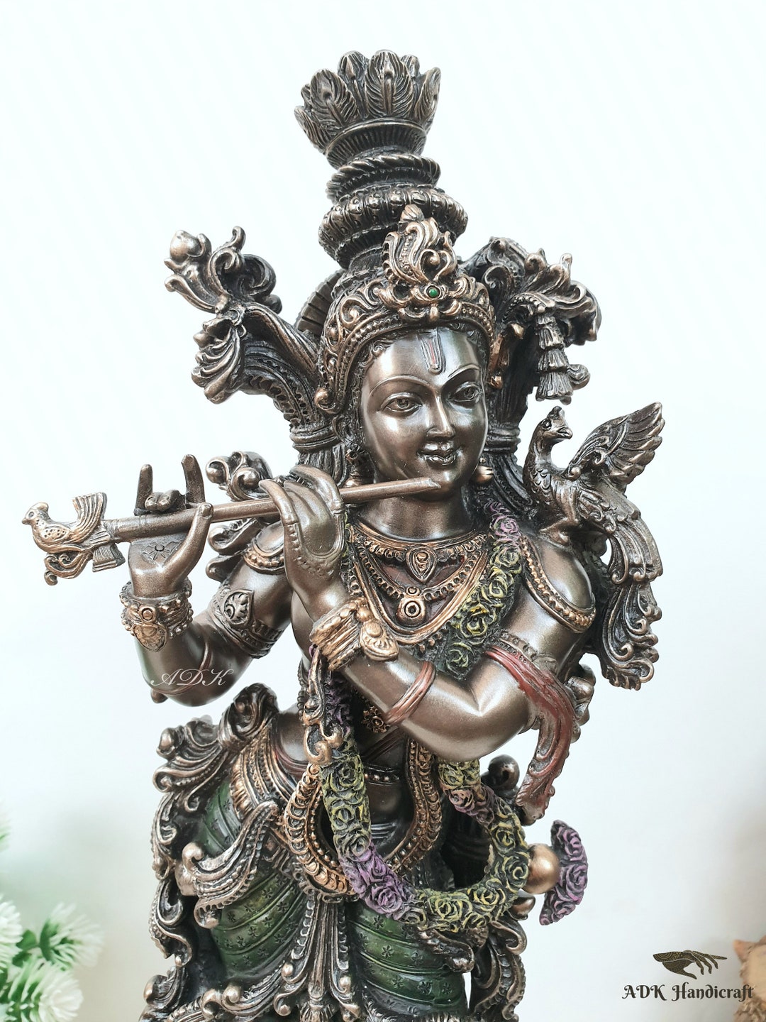 Krishna Statue, Load Krishna Statue, 15" Hindu God, Gopal Ji Statue ...