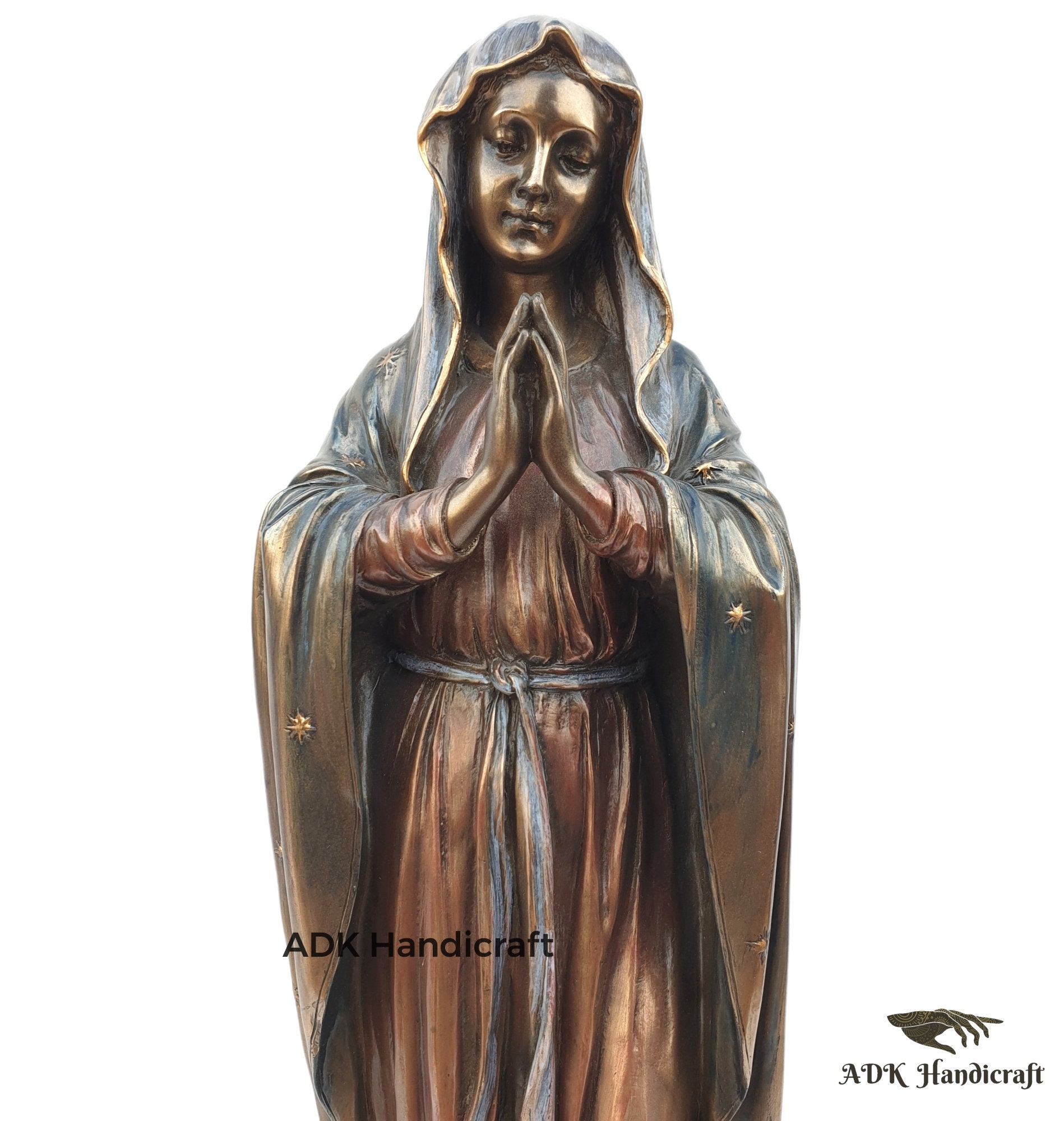 Jesus Mother Mary Statue, 12" Inch Big Lord Jesus Christ Idol, Virgin ...