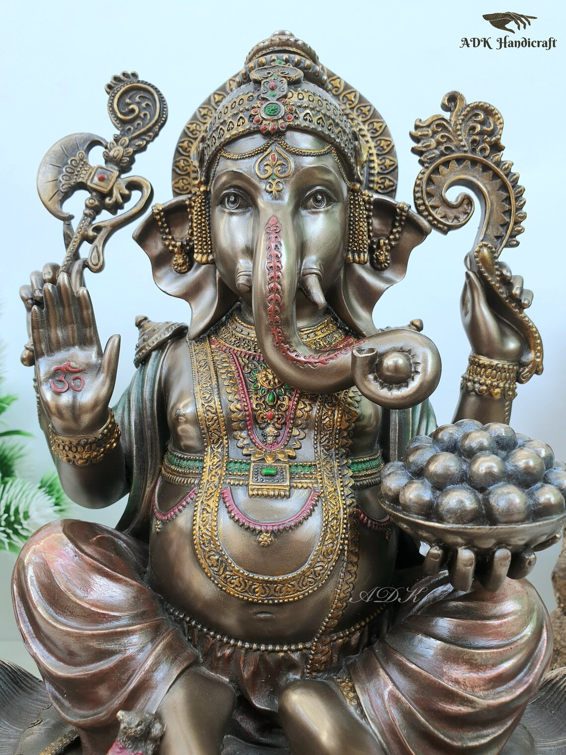 Ganesha Statue 25 CM Bonded Bronze Lord Ganesh Statue on - Etsy