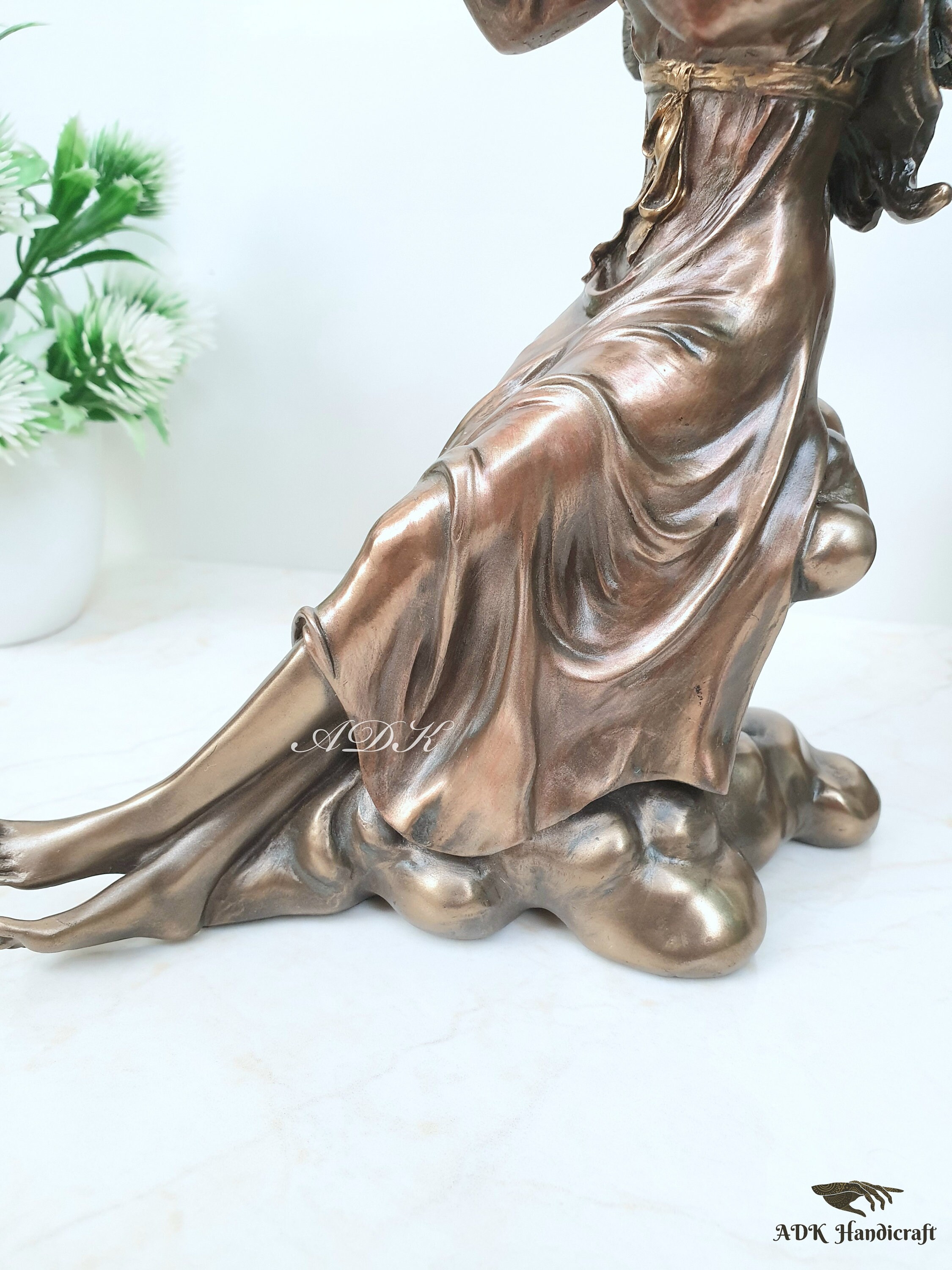 Angel Musician Flute Statue 21 CM Angel Statue Musician - Etsy
