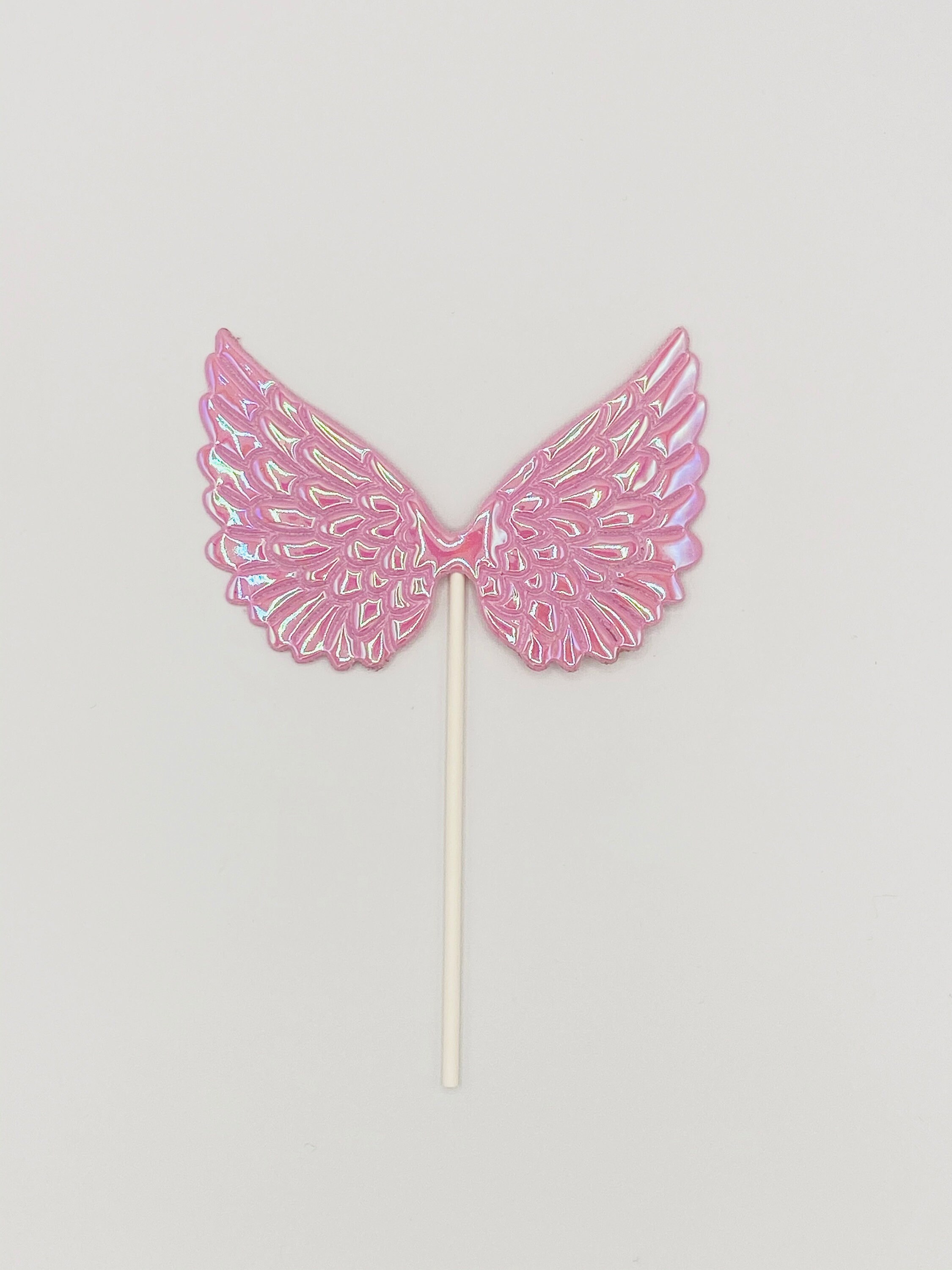 Glitter Cake Toppers Large Size Angel Wings Cupcake Topper, Cake Decor ...