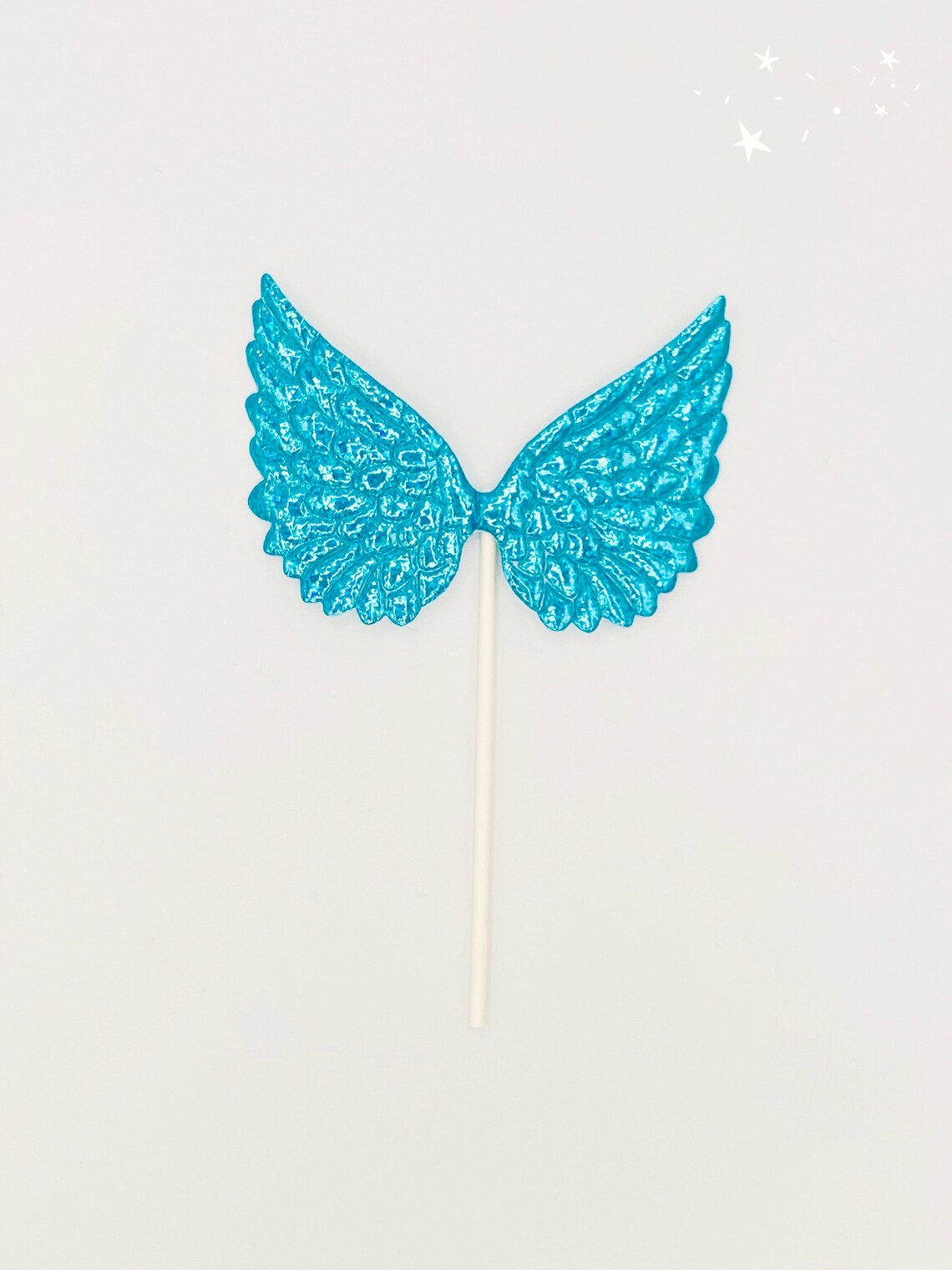 Glitter Cake Toppers Large Size Angel Wings Cupcake Topper - Etsy