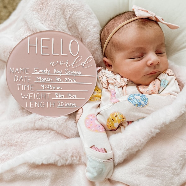 Hello World Acrylic Sign for Hospital - Etsy