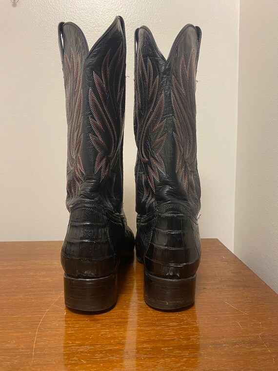 Horned back alligator skin boots - Gem