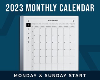 Remarkable 2 Calendar - Etsy