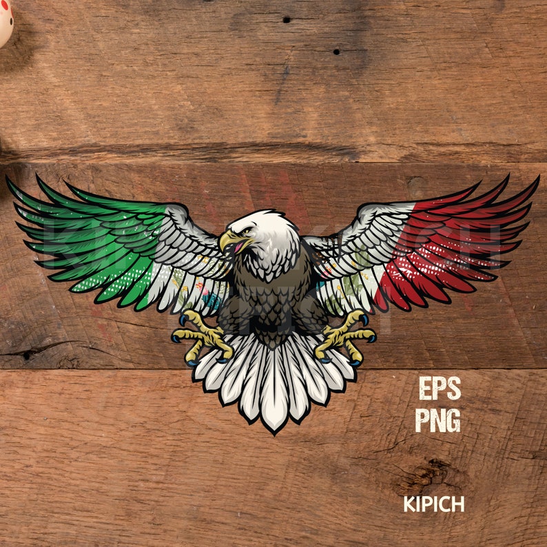 Mexican Eagle Flag PNG Mexico Distressed Flag Png Eps - Etsy UK