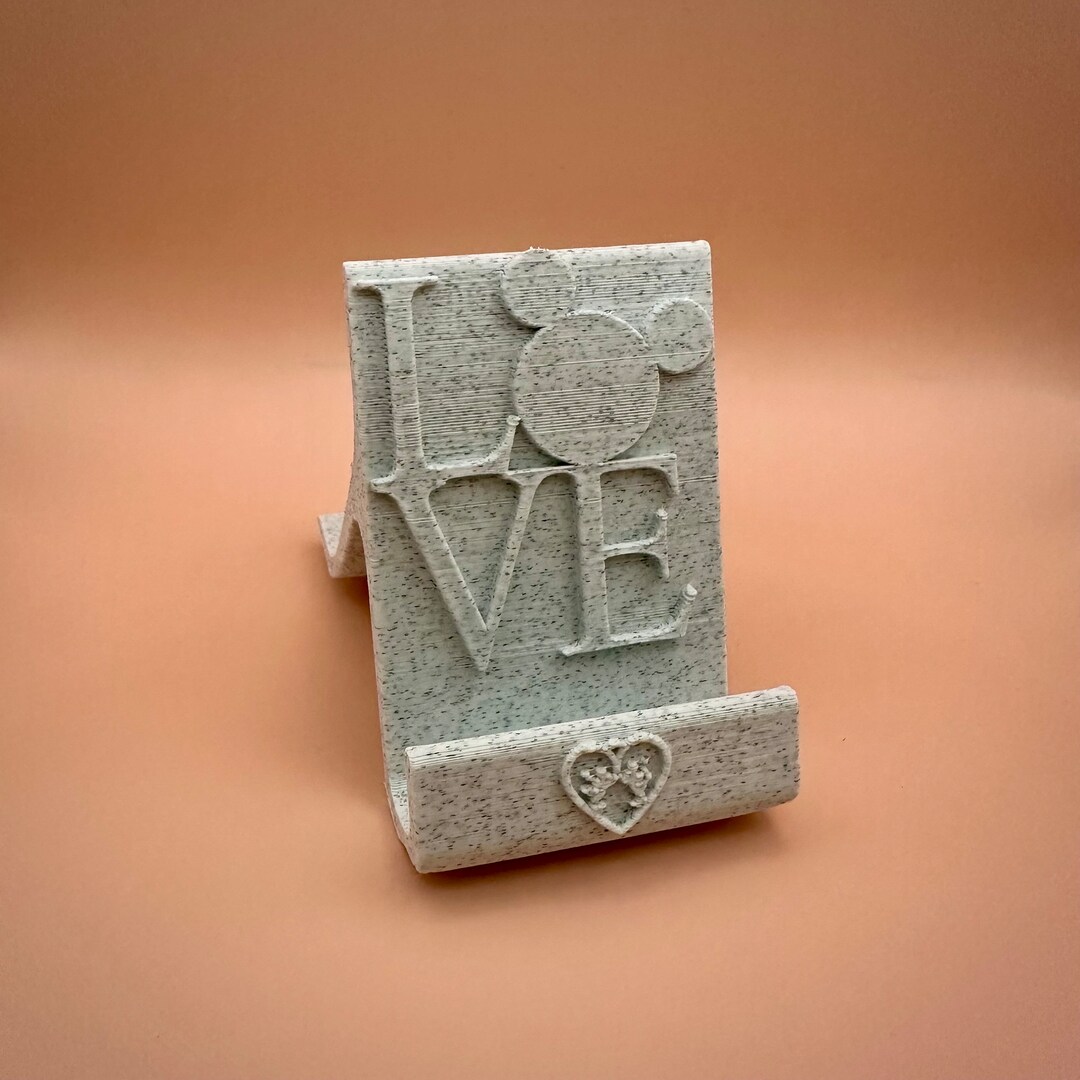 Mickey Mouse Love Phone Holder - Etsy