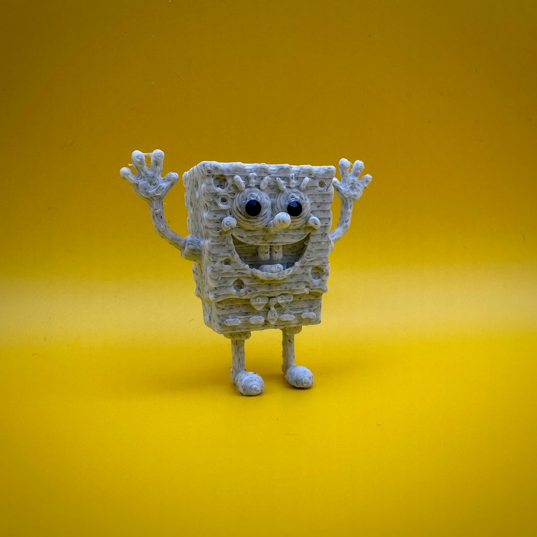 Spongebob marble Straw Topper Charm 3d Printed - Etsy