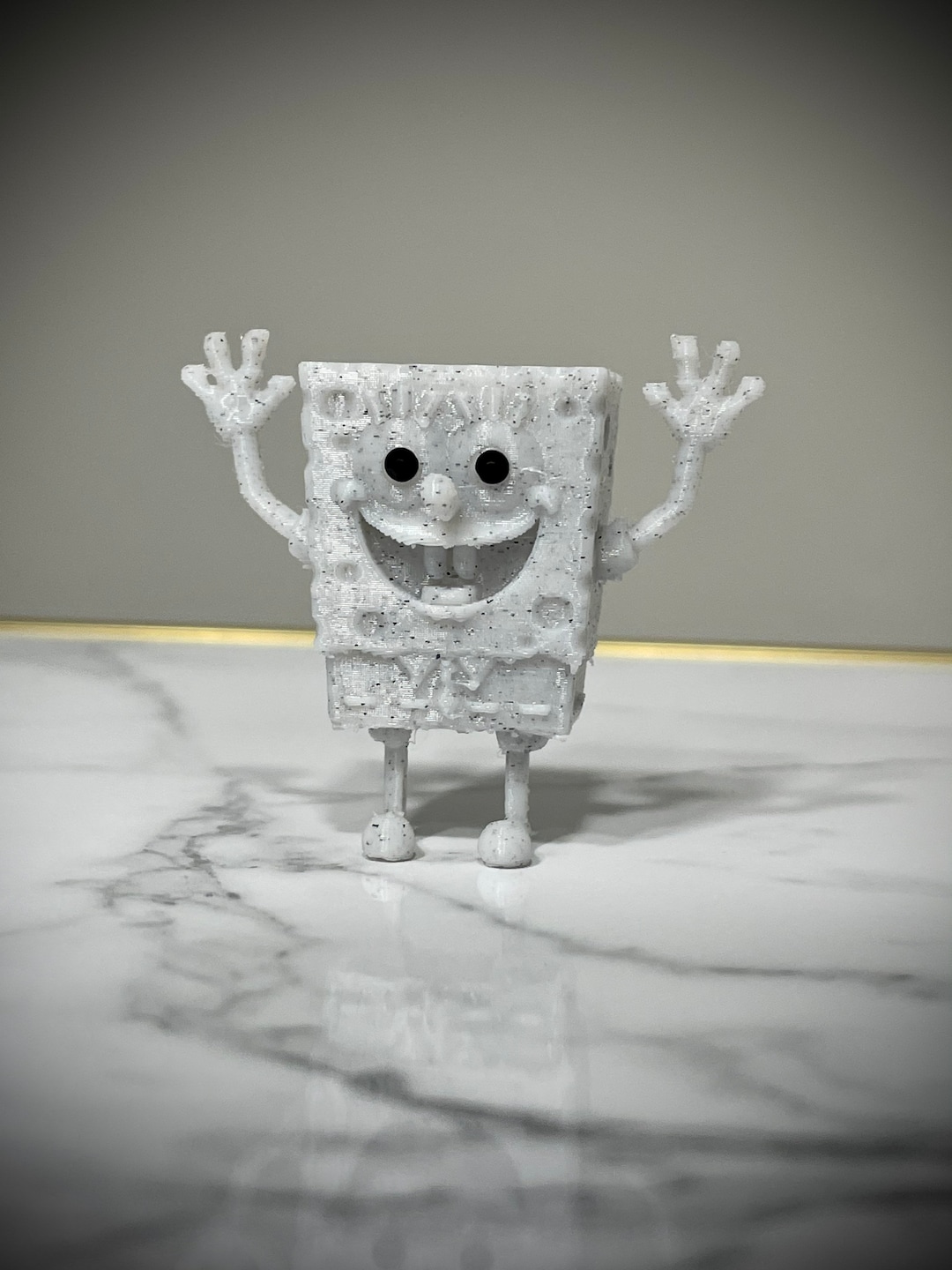 Spongebob marble Straw Topper Charm 3d Printed - Etsy
