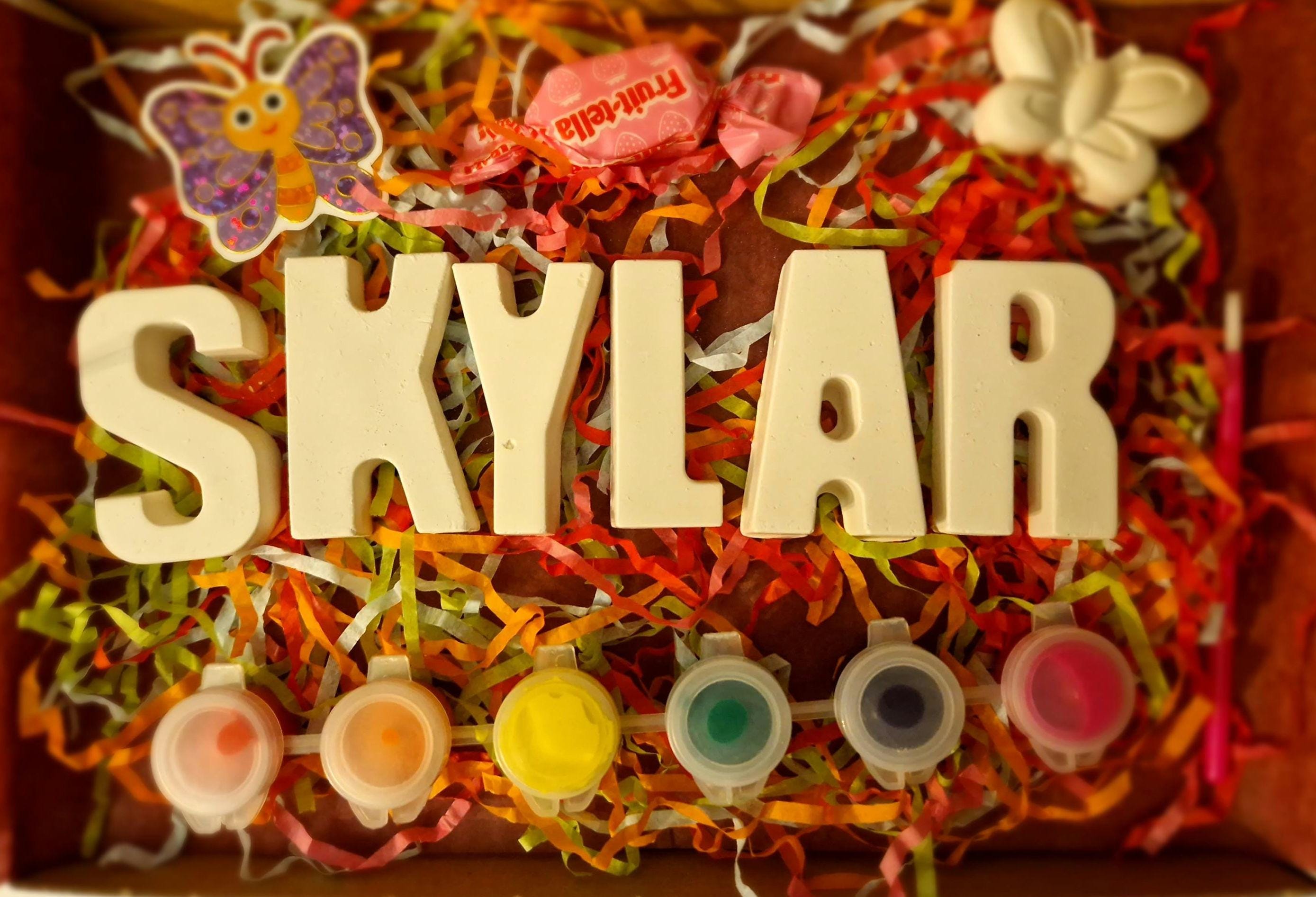 Paint Your Own Name Kit - DIY Craft Box - Half Term Activities ...