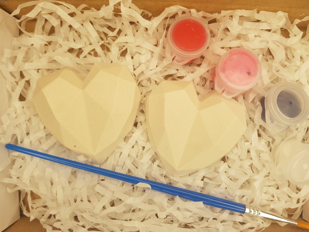 Paint Your Own Love Heart Magnet Set Mini Crafts Set Valentines Crafts ...